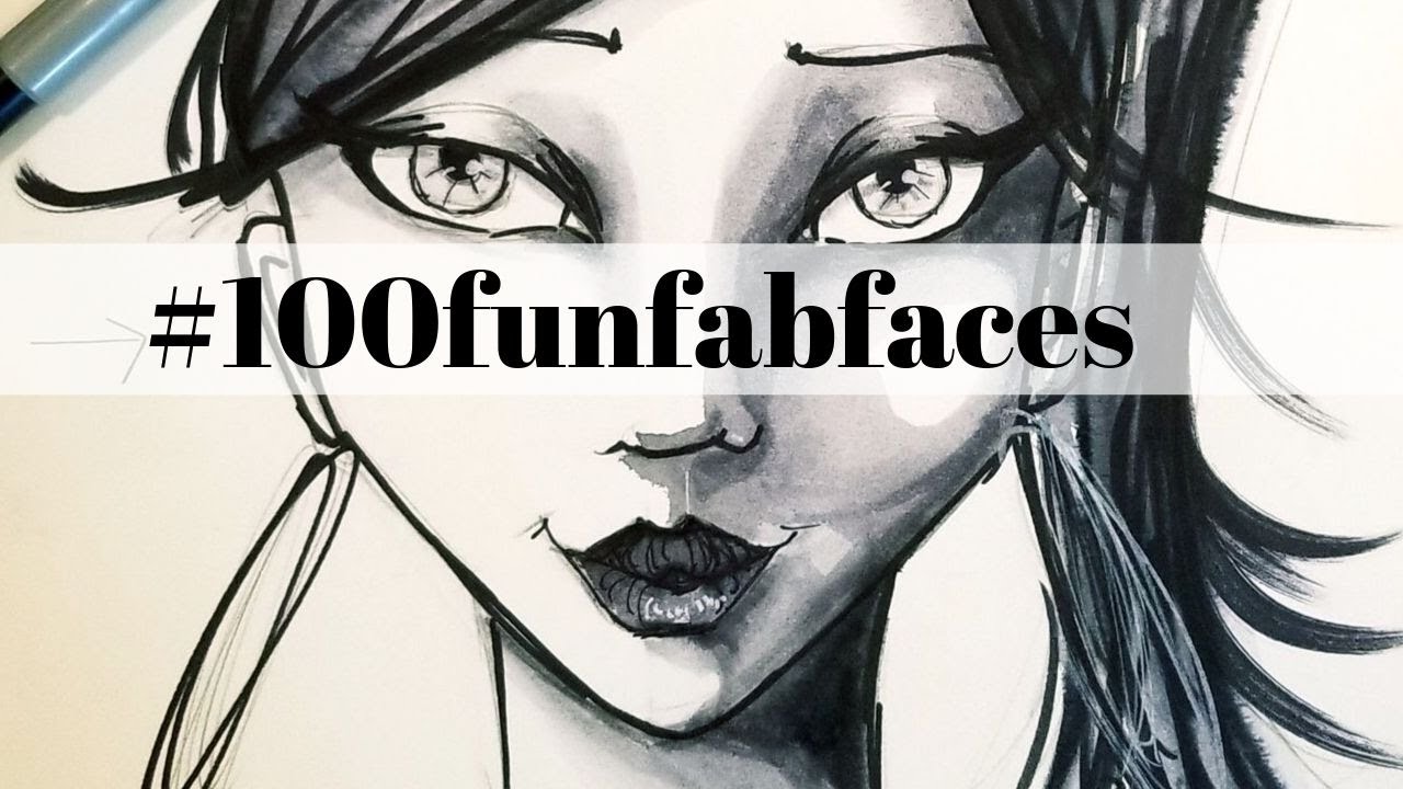 Easiest Dramatic Face Shading...Ever!! (Video 10 in #100funfabfaces ...