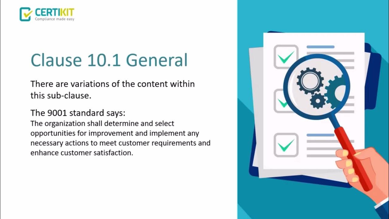 ISO Management System Webinar - Clause 10: Improvement - YouTube