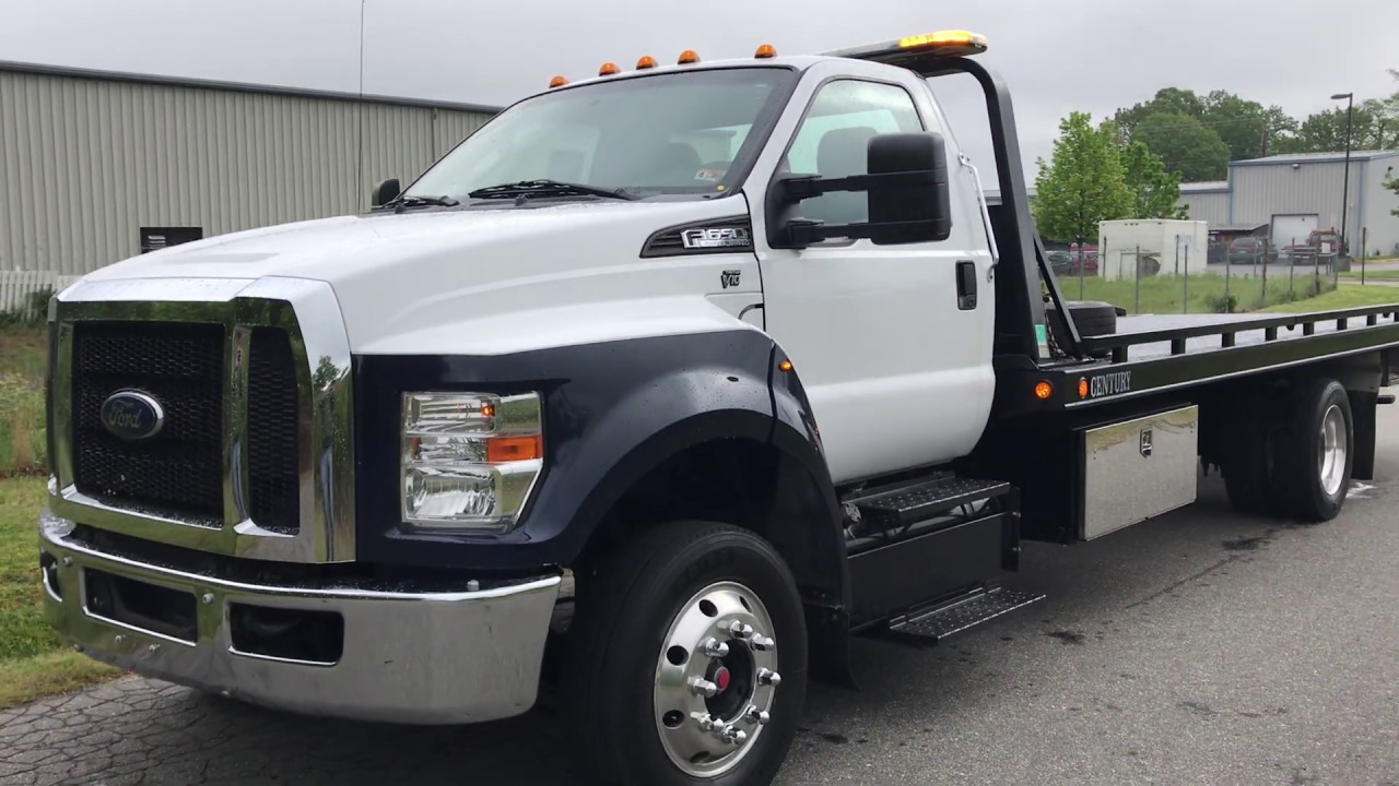 2016 Ford F650 Miller Industries 21 Foot Steel Bed Rollback/Wrecker Two ...