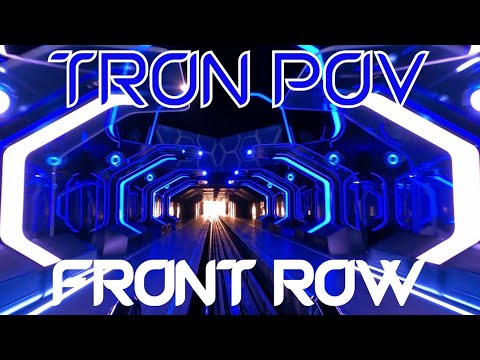 NEW TRON Lightcycle/Run Front Row POV 4K. Full Ride From The Magic ...