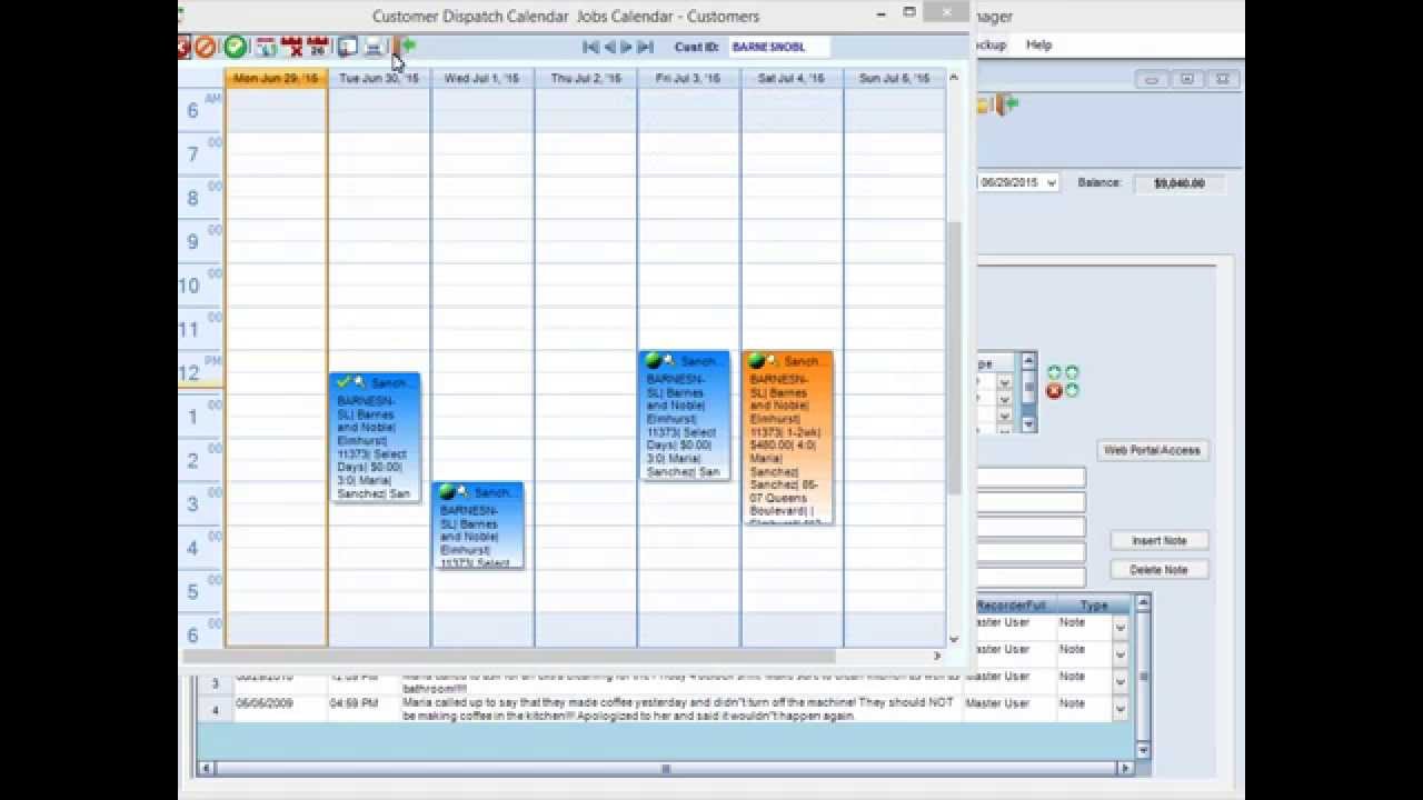 Customer Dispatch Calendar for Service Businesses - YouTube