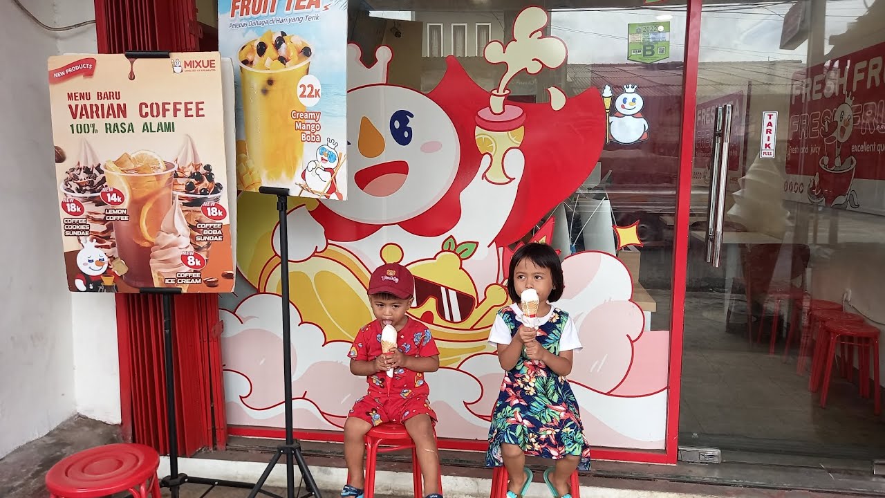 BELI ICE CREAM MIXUE CONE MONAS , #icecream #mixue - YouTube