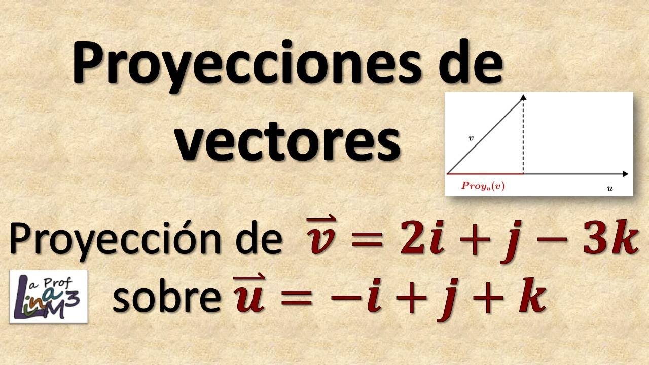 Proyección de un vector sobre otro vector | La Prof Lina M3 - YouTube
