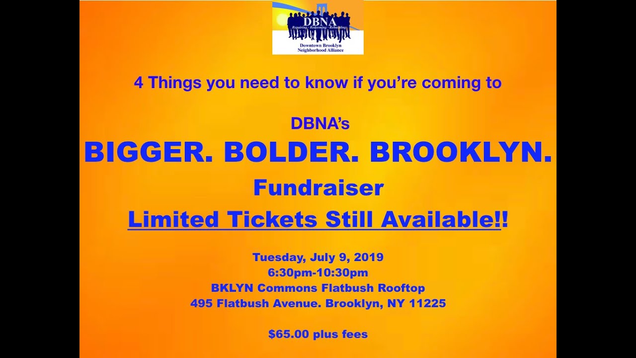 4 Things you should know to have fun at the DBNA Inaugural Fundraiser ...