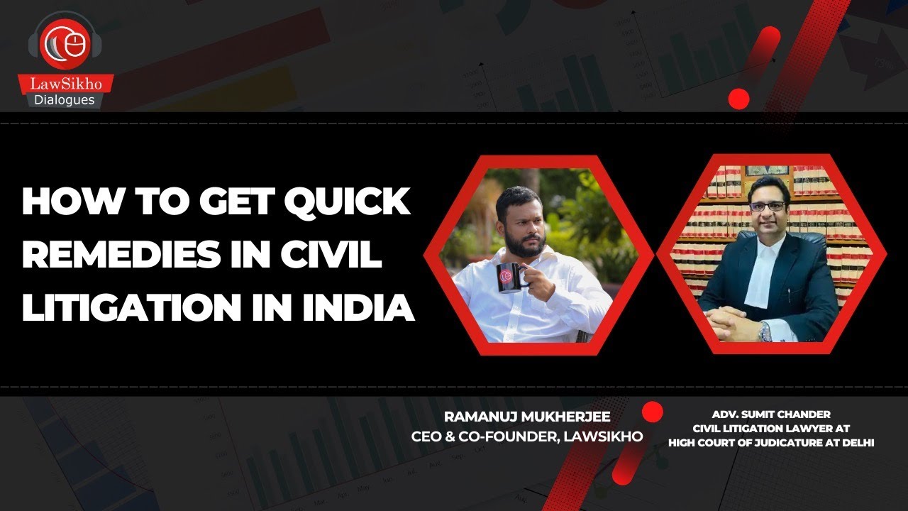How to get quick remedies in civil litigation in India - YouTube