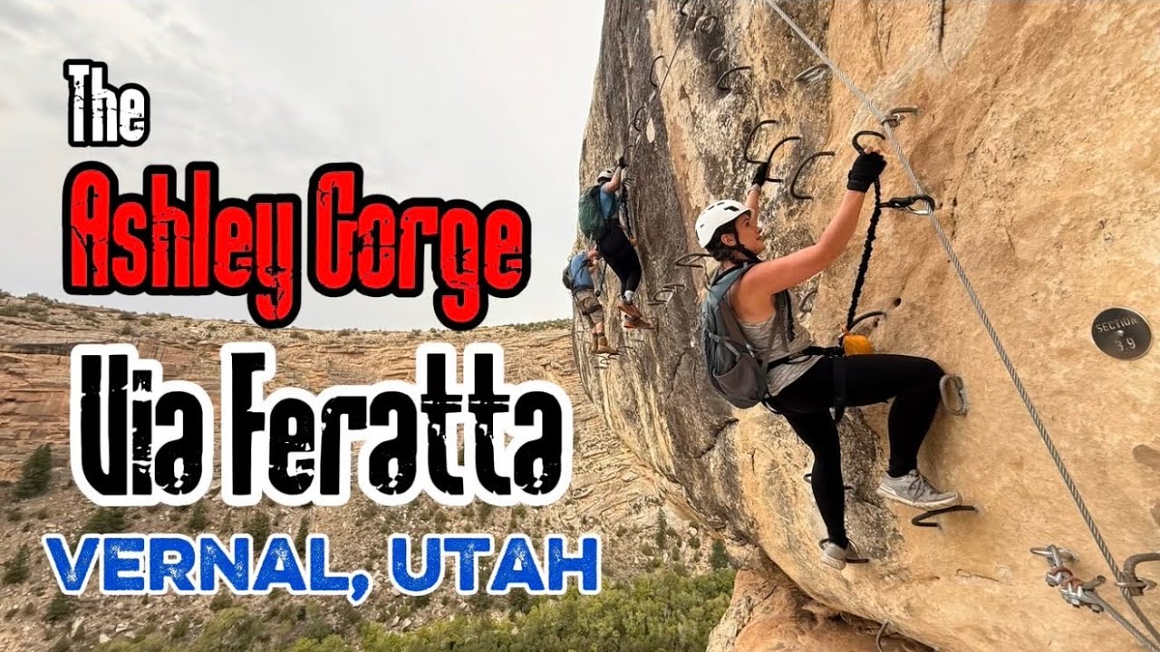 Utah’s First Public Via Feratta!!! Locted in the Ashley Gorge - YouTube