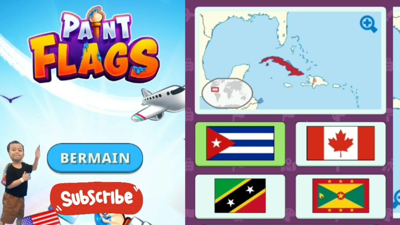 Paint Flags Negara & Dunia (Map Vers Euro2) - grenada kuba saint kitt ...