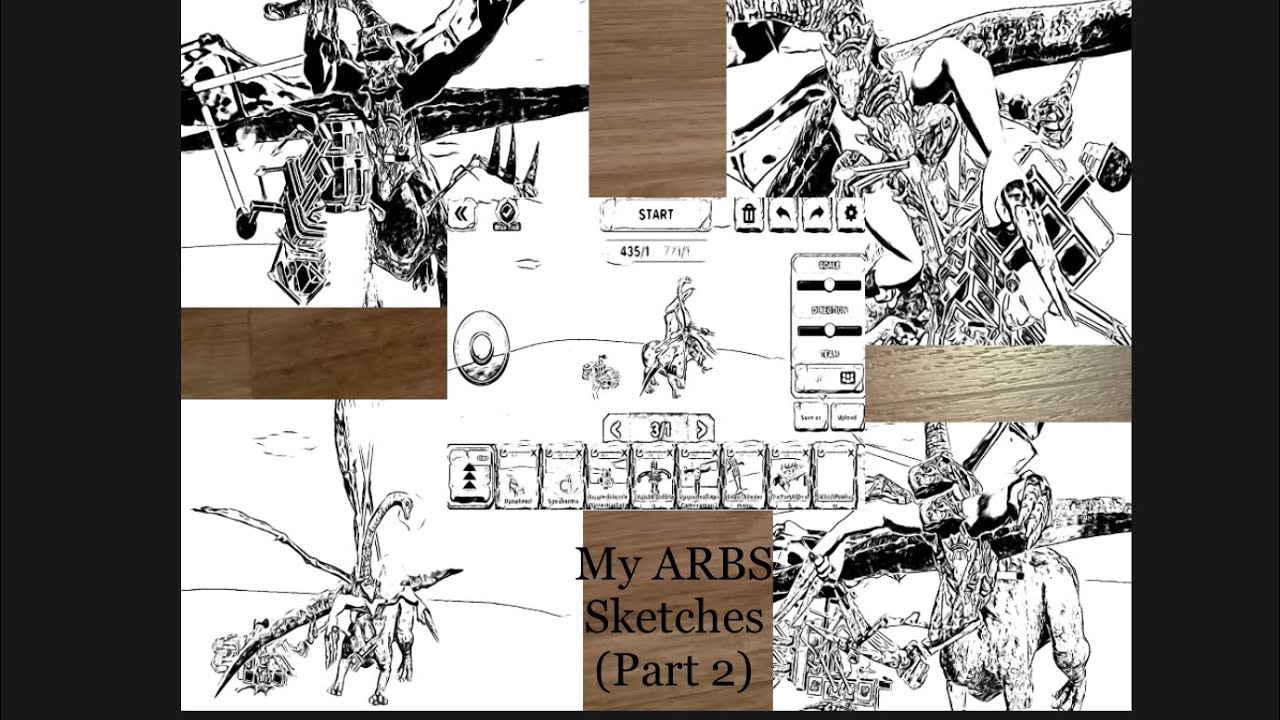 My ARBS Sketches (these took me 2 1/2 hours to make) - YouTube