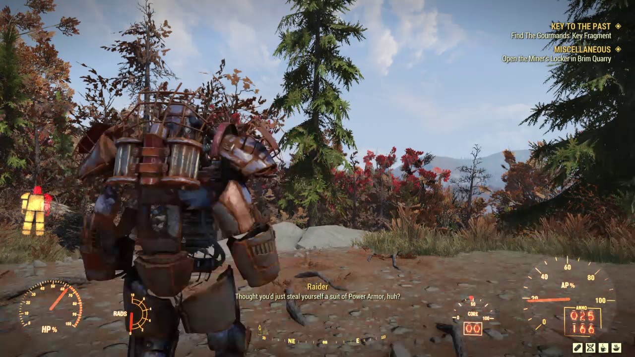 Fallout 76 Raider ghost Power armor spawn location - YouTube