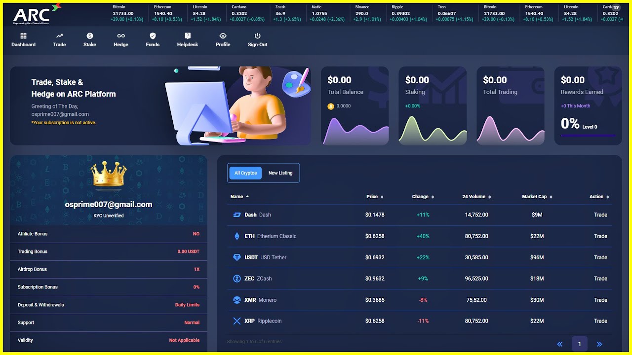 How to Create Arc Exchange Account using Referral Link Arc Exchange ...