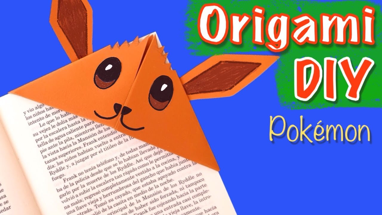 DIY Origami Pokémon Bookmark | Easy and Fun Craft Tutorial - YouTube