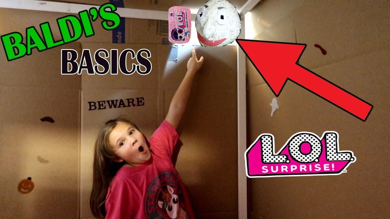 Baldi's Basics In Real Life Slumber Party LOL Surprise Scavenger Hunt ...