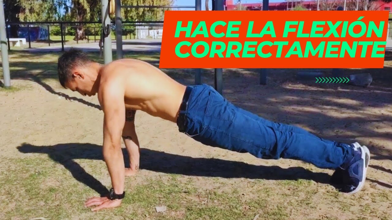 ¿Cómo debes hacer una flexión de brazos correctamente? - YouTube