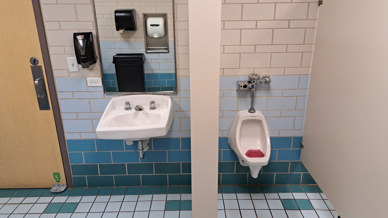 Rosenberg Library Men's Restroom - YouTube