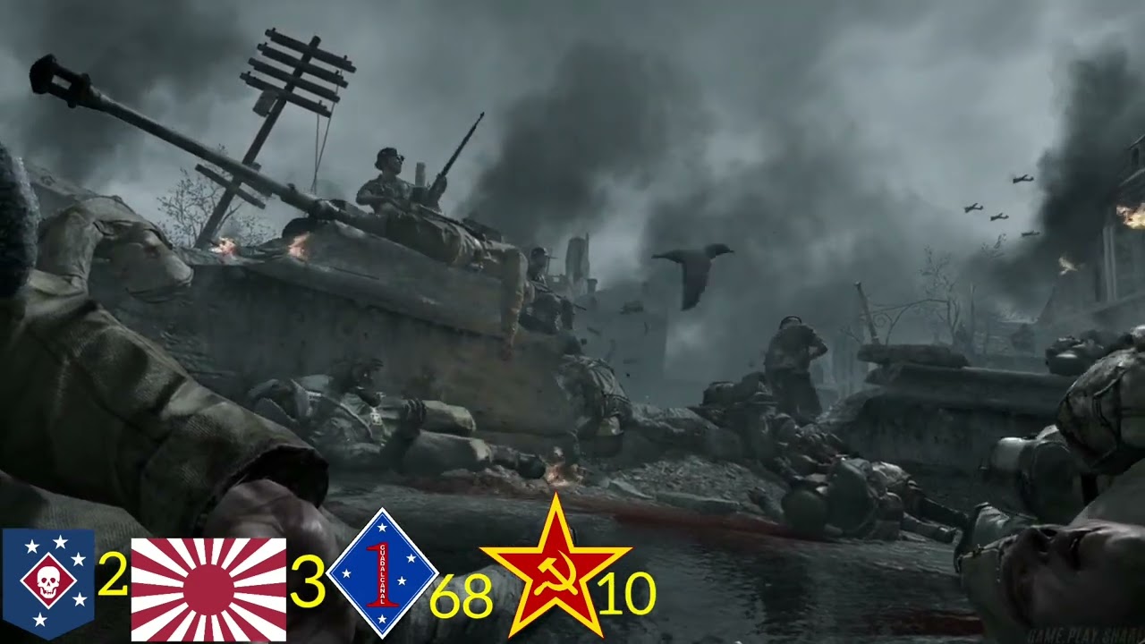 COD World At War(2008) cutscene carnage count - YouTube