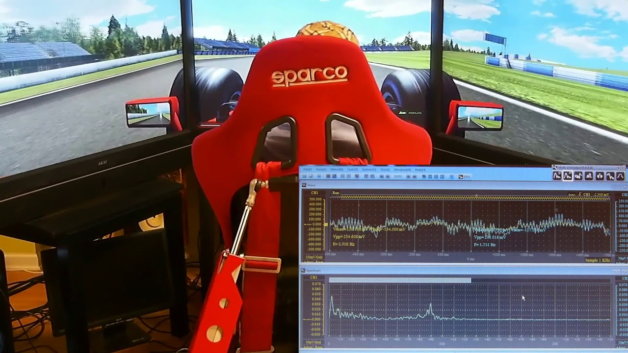 Simxperience Simvibe spectrum analysis on F1 cars of rFactor 2 ...