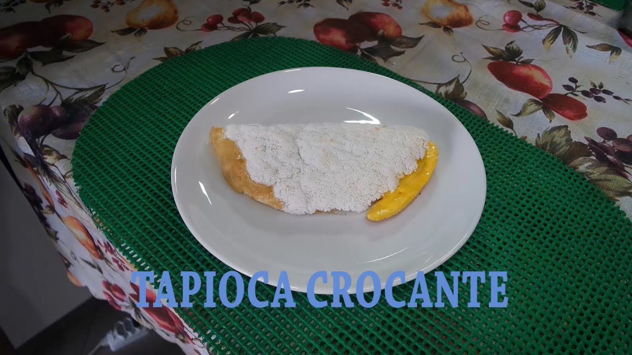RECEITA DE TAPIOCA COM OVO CROCANTE (sem óleo) - YouTube
