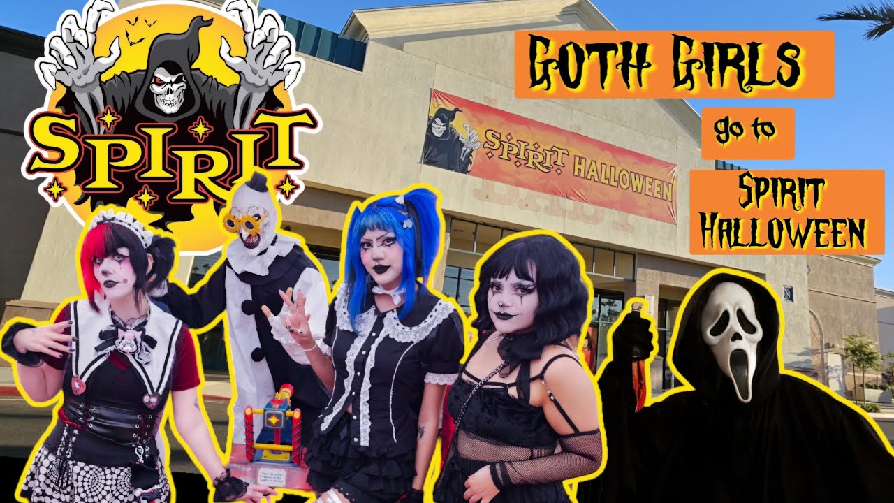 GOTH GIRLS EXPLORE SPIRIT HALLOWEEN || VLOG || 2024 - YouTube