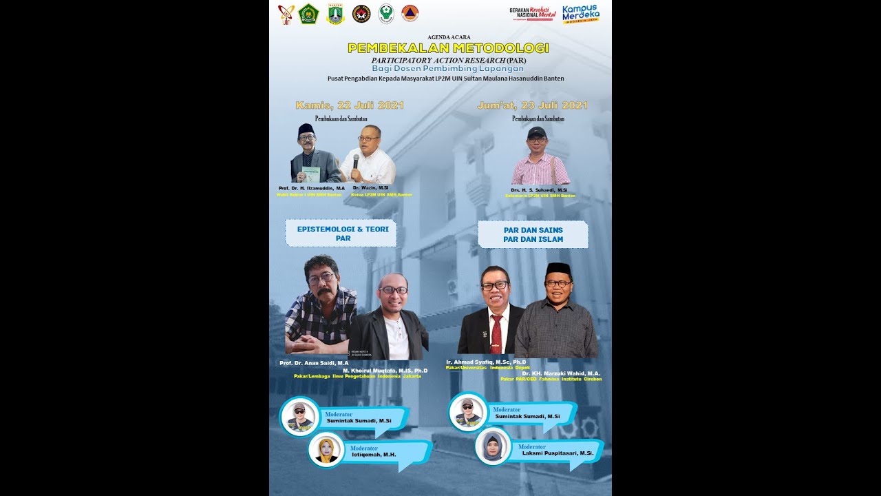 Metodologi PAR Bersama Prof. Dr. Anas Saidi, M.A dan M. Khoirul Muqtafa ...