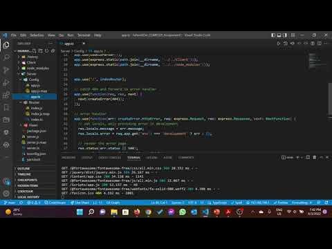 Express Portfolio Site - COMP229 Assignment 1 | Fahmid Ovi - YouTube