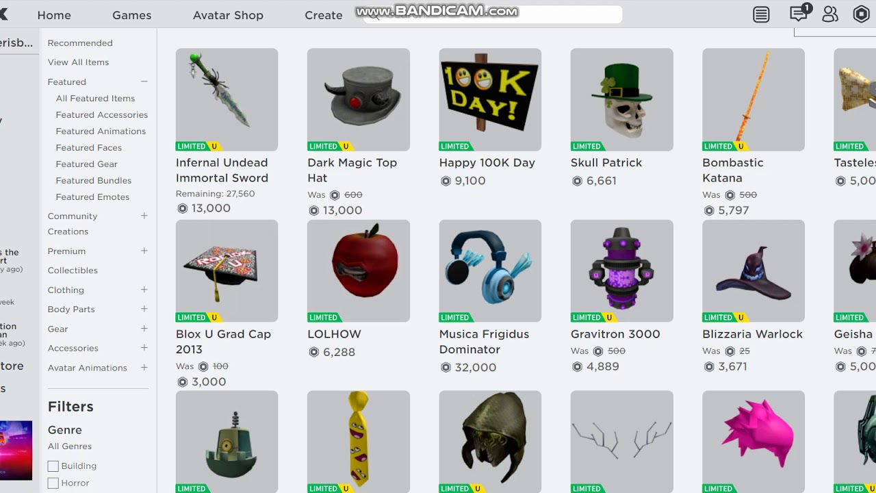 Buying Robux Items With A number Genarator - YouTube
