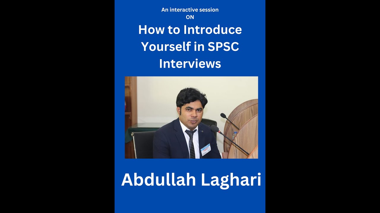 How to Introduce Yourself? Session One for SPSC Lecturer Interviews ...