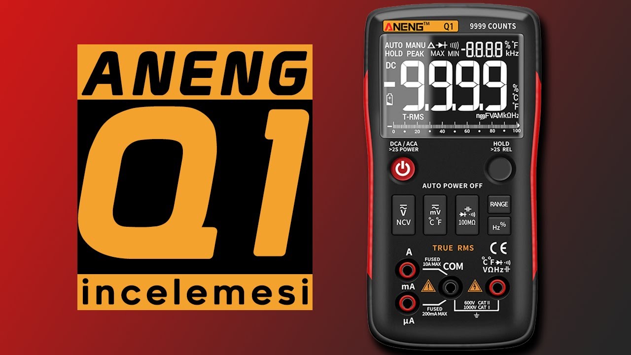 ANENG Q1 Dijital Multimetre İncelemesi - YouTube