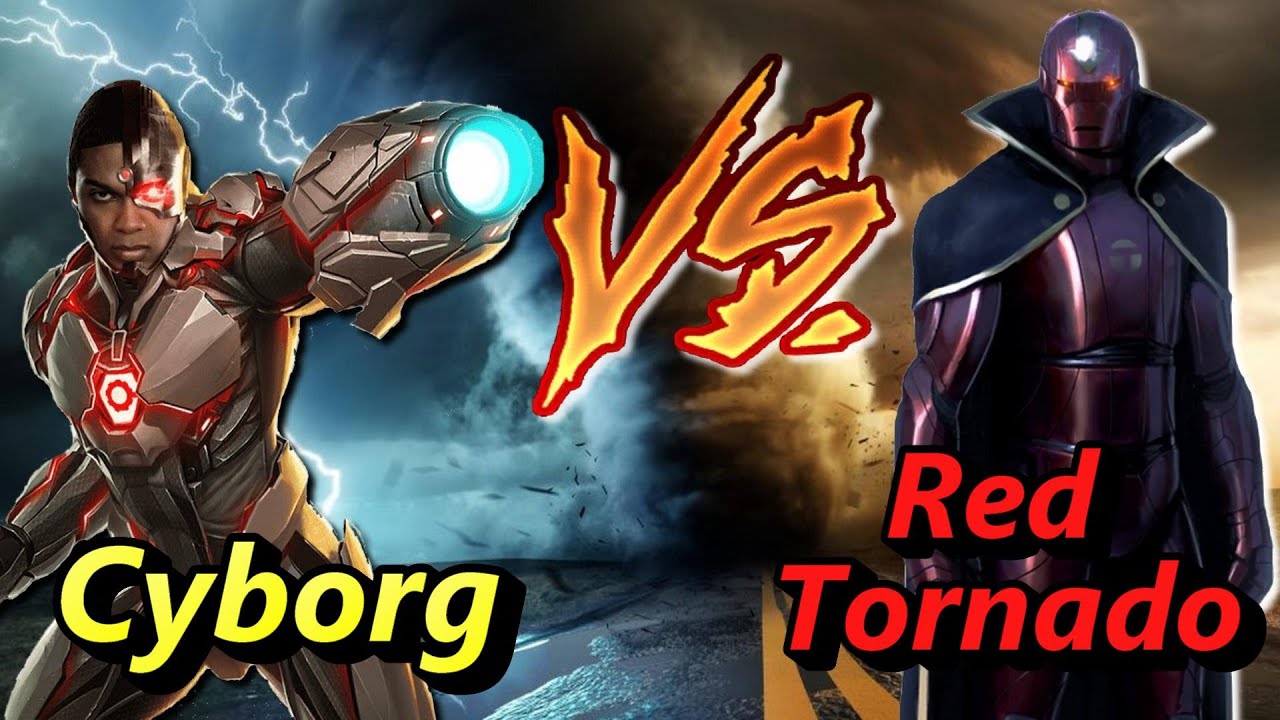 CYBORG VS RED TORNADO ! DUEL DE TITANS ! [TJL#11] - YouTube