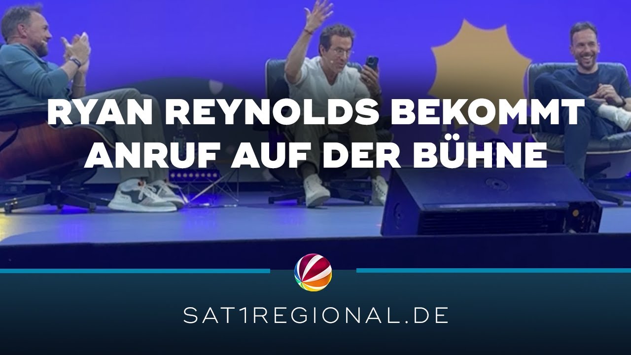 Ryan Reynolds auf OMR-Bühne - und plötzlich ruft die Tochter an - YouTube