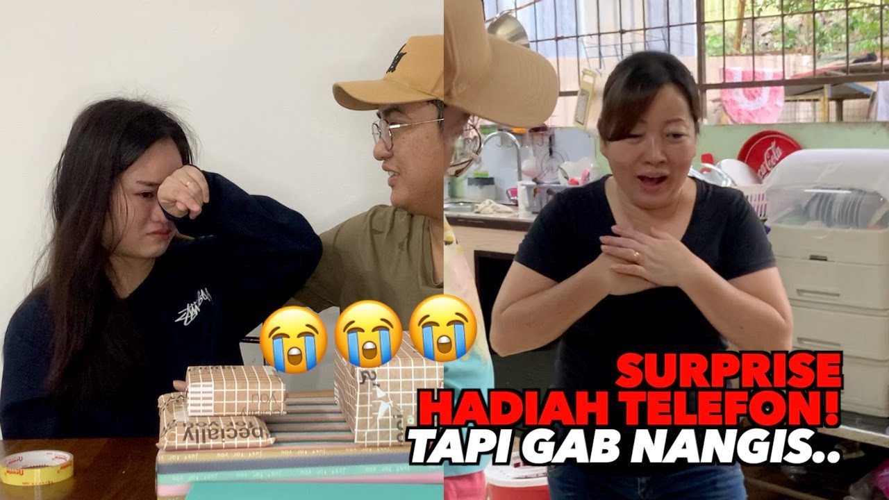 GAB MENANGIS DENGAR CERITA CLY! SURPRISE HADIAH TELEFON UNTUK MAMY ...