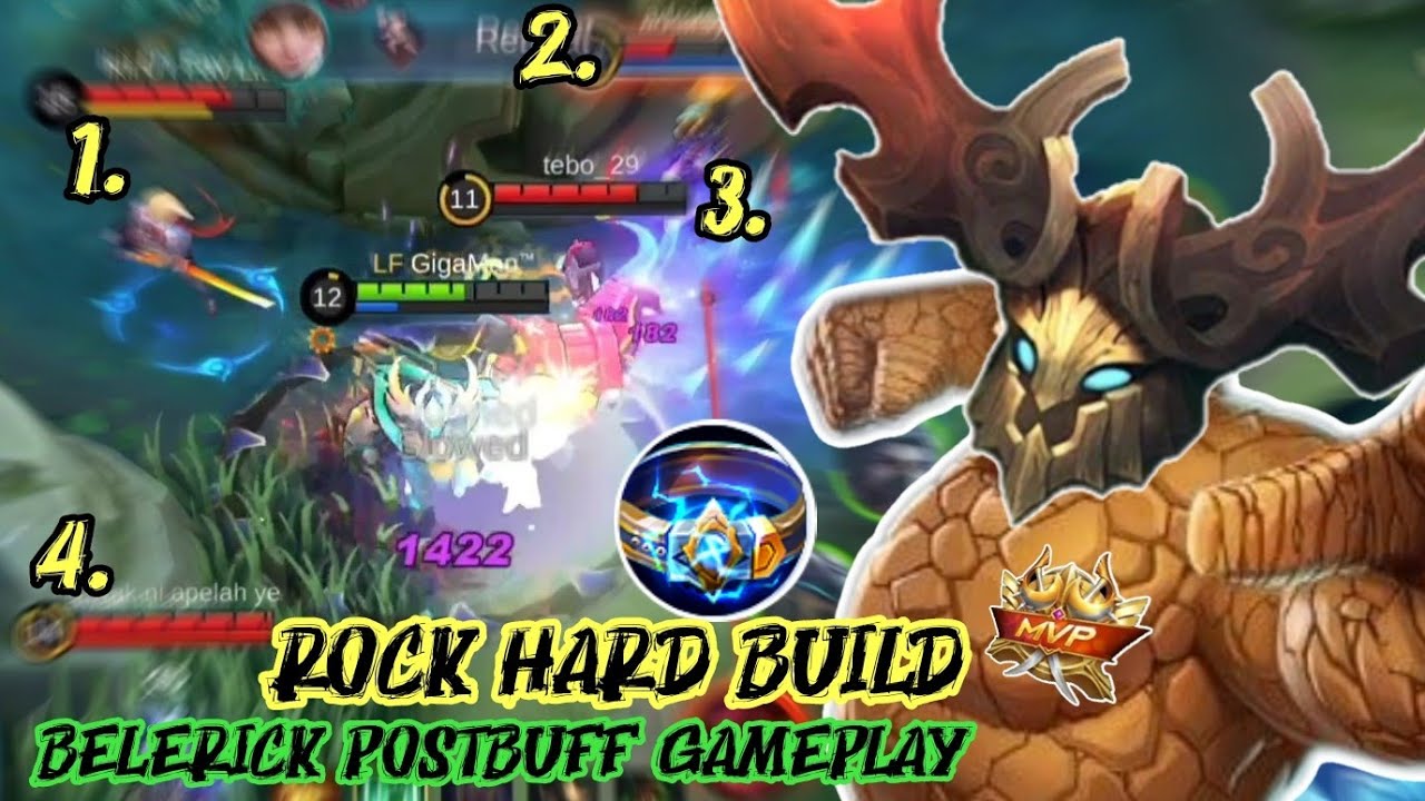 MVP TANK! BELERICK ROCK HARD BUILD💯! BELERICK POSTBUFF GAMEPLAY💯 ...