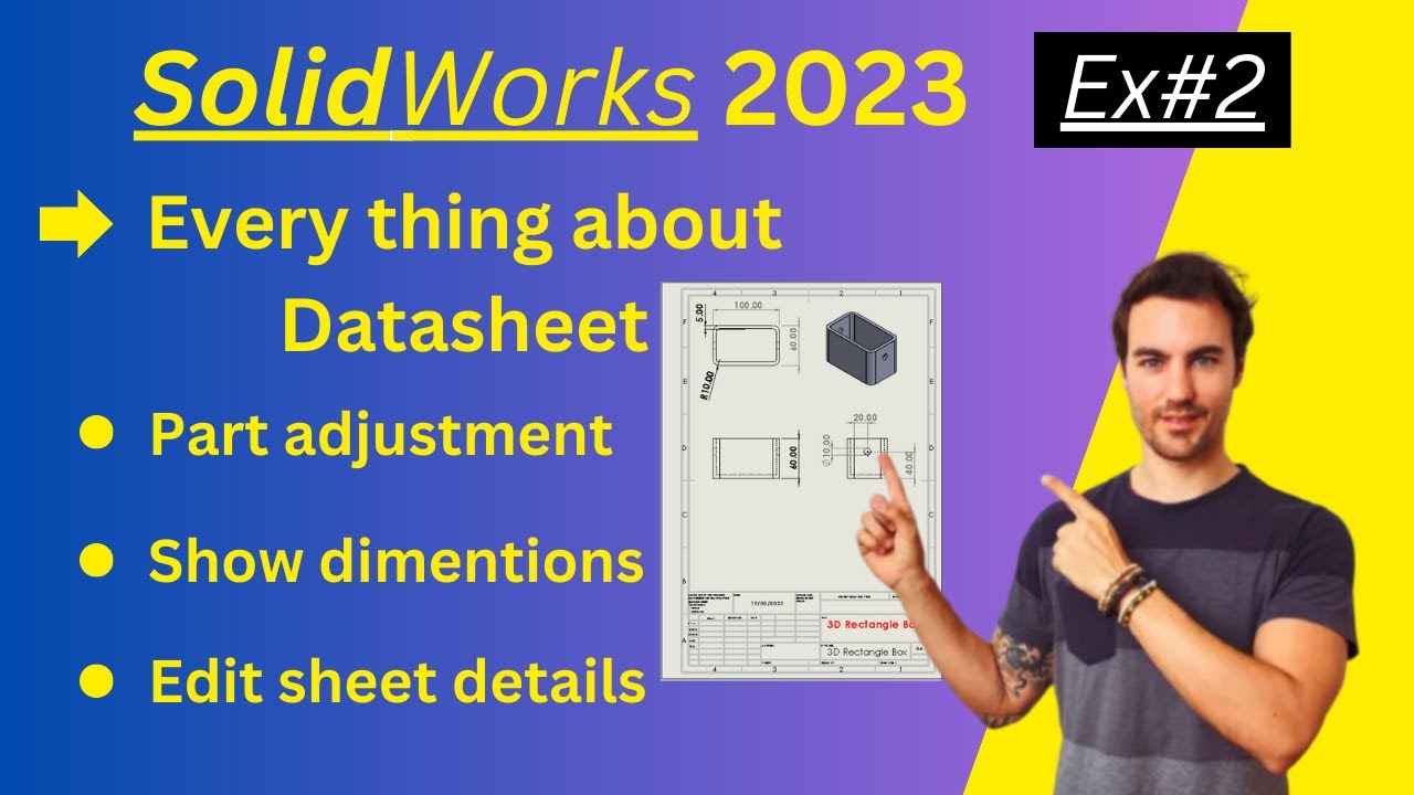 Exercise#2 SOLIDWORKS 2023 || SolidWorks Tutorial for Beginners | SolidWorks tutorial | Beginner ...