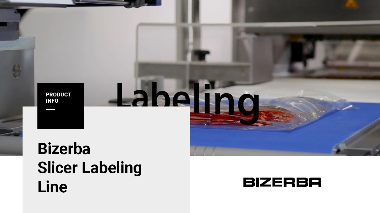 Bizerba Slicer labeling line - YouTube