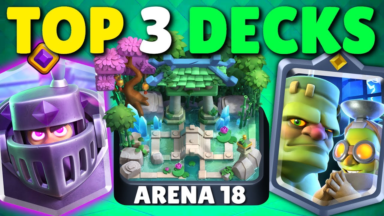 BEST ARENA 18 DECKS #ClashRoyale - YouTube