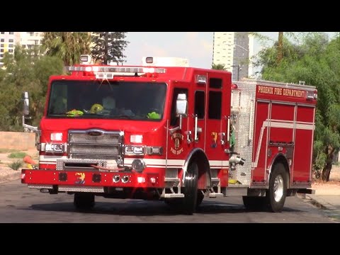*Q-siren*Phoenix Fire Dept. Engine 3 Responding - YouTube