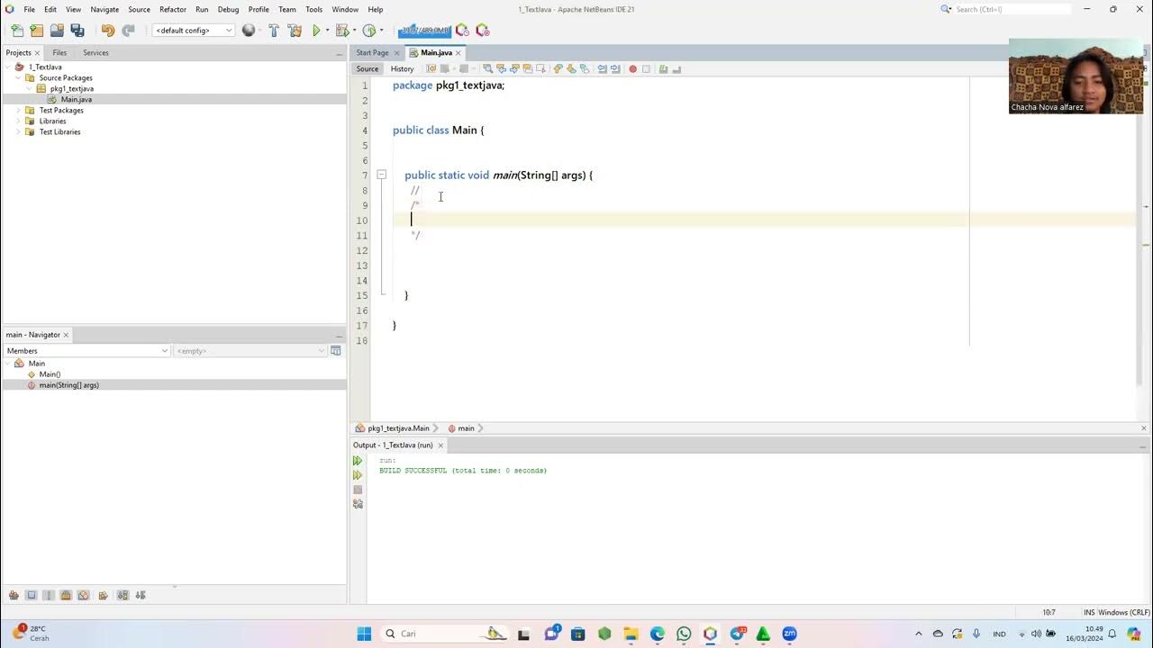 cara menulis komentar di java - YouTube