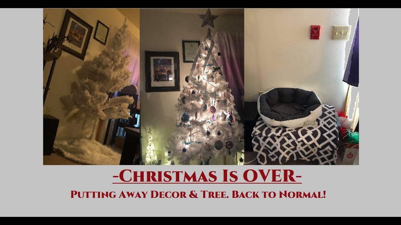 CHRISTMAS IS OVER! Taking down the tree and Christmas decor! - YouTube