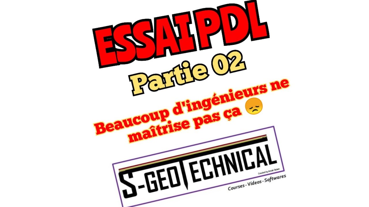 Calcul de la contrainte admissible des sols avec l'essai PDL (Partie 02 ...