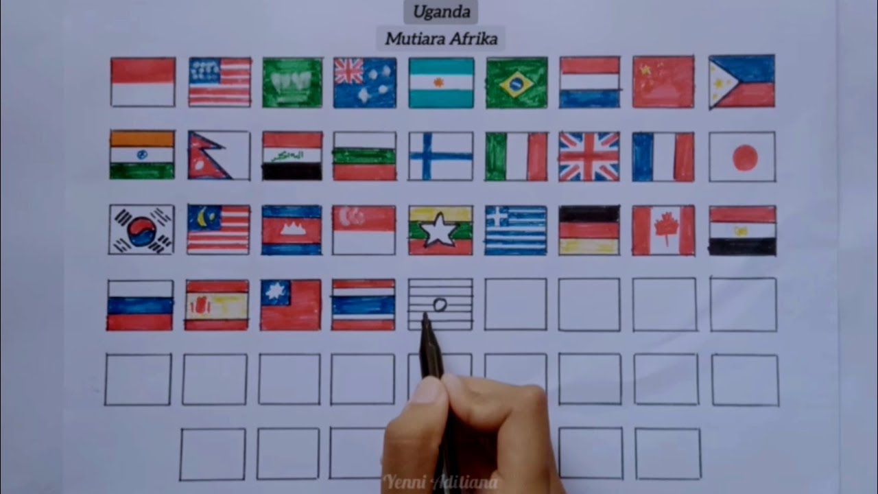 Gambar 51 Bendera Negara dengan Julukannya (7) || Drawing - YouTube