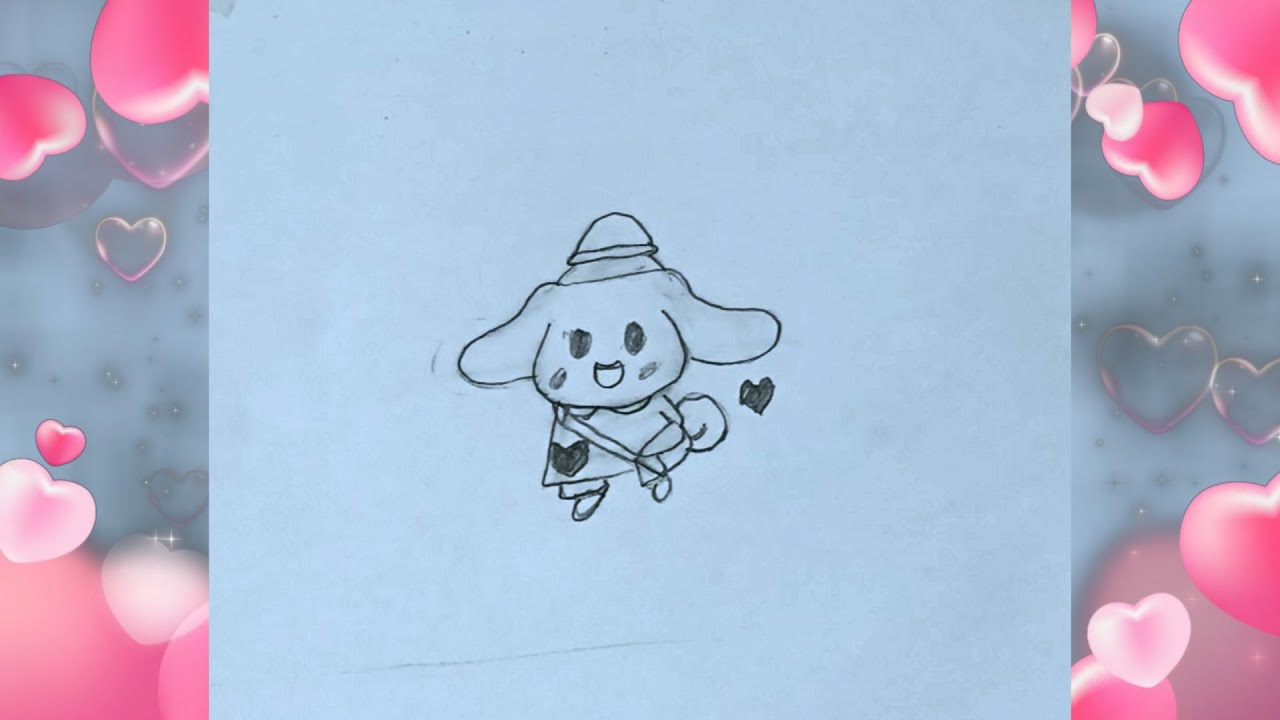 How to draw a beautiful cartoon character cinnamon roll - YouTube