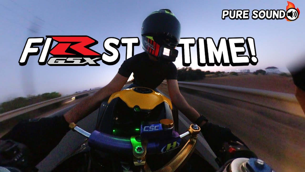 First Time Riding a SUZUKI GSXR 600! - YouTube