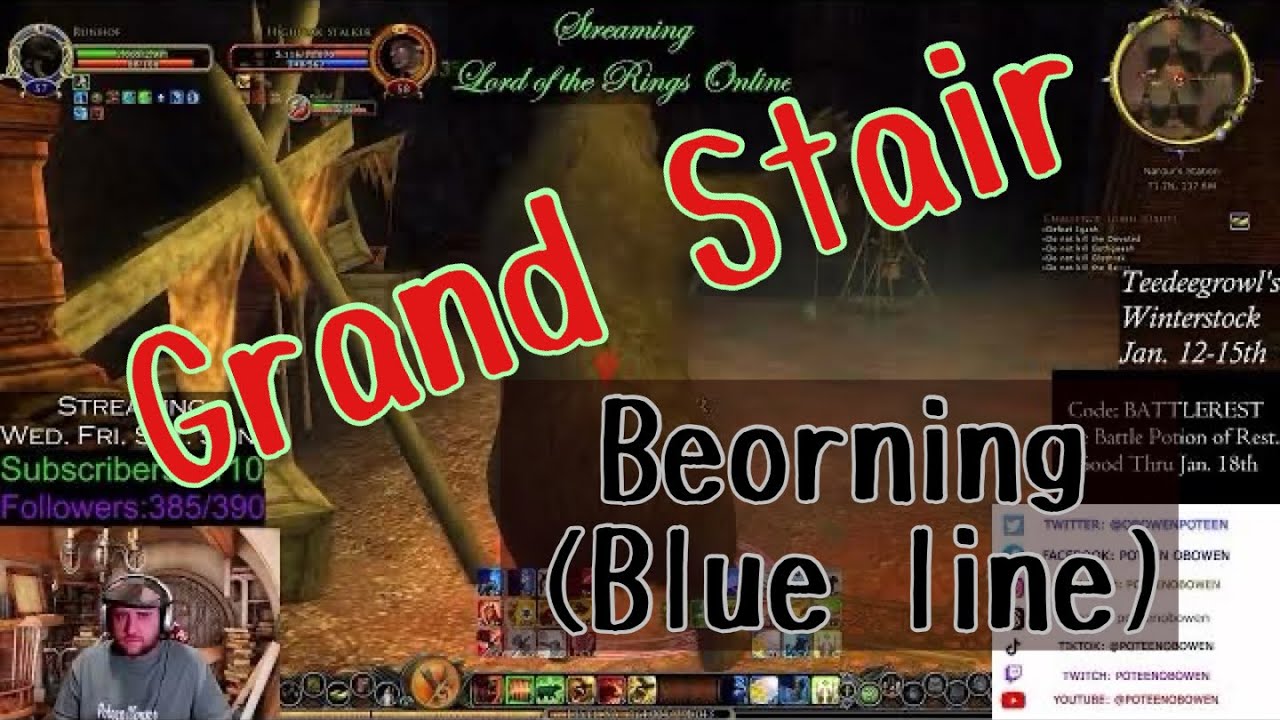 LOTRO: BEORNING (blue line) Grand Stair - YouTube
