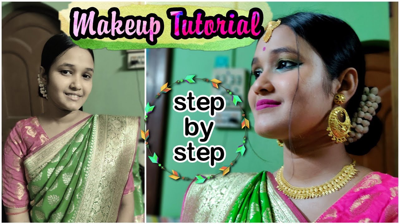 Step by Step Makeup Tutorial💄 Partywear Makeup Look || SAJI's Happy ...