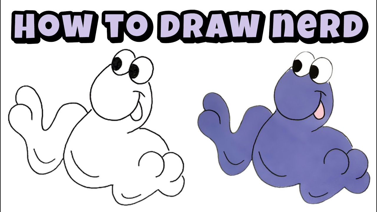 Drawing Lesson: How to Draw Violet Nerd – Create Colored Artwork in ...