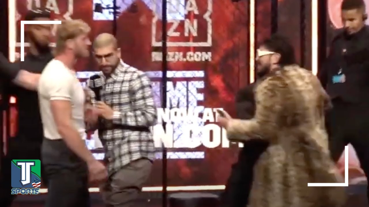 Logan Paul CUT after press conference BRAWL with Dillon Danis - YouTube
