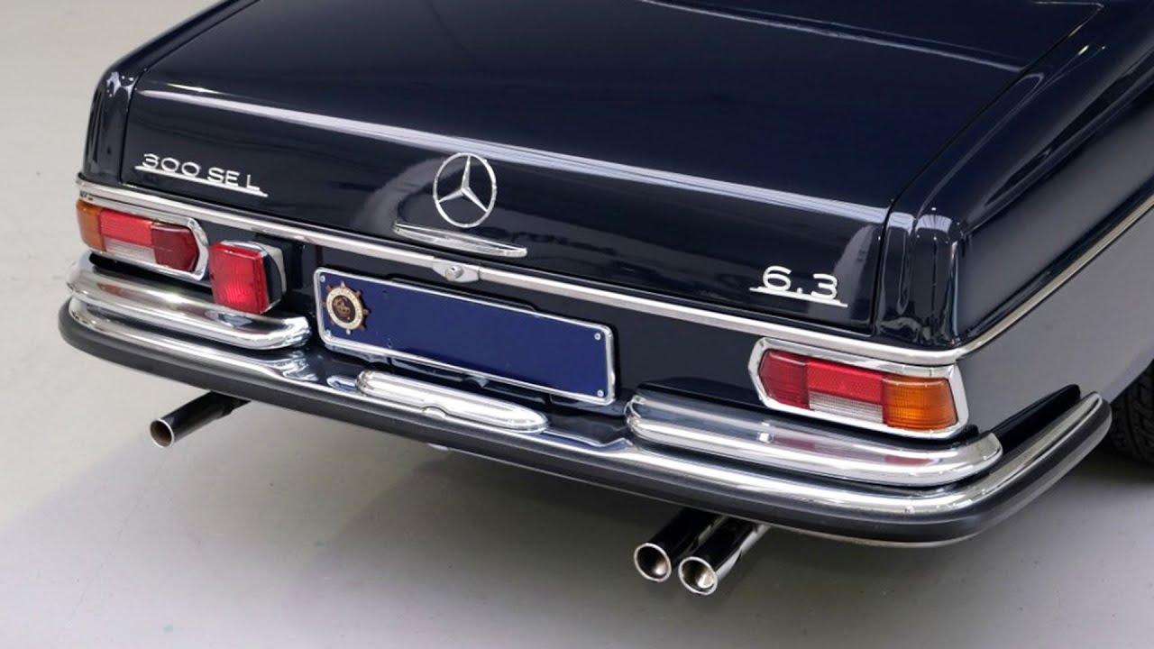 w109 Mercedes-Benz 300 SEL 6.3 the unique classic car, 1971 - YouTube