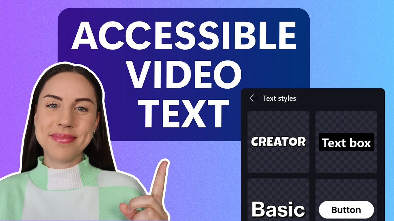 How to add accessible text overlays to video - YouTube