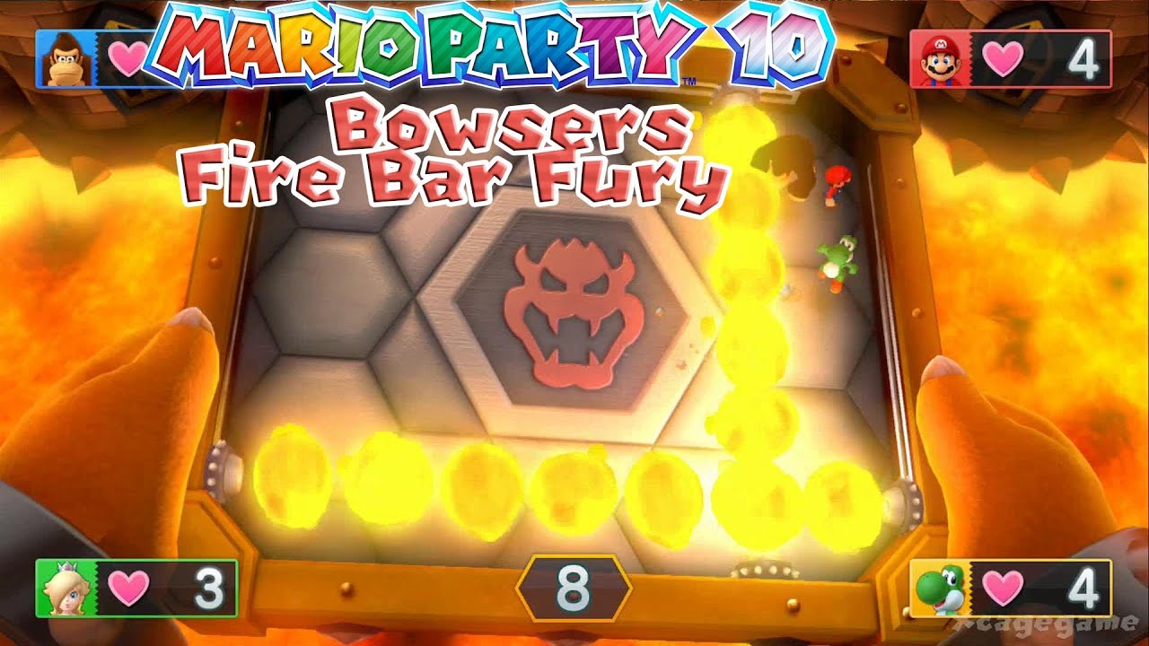 Mario Party 10 - Bowser's Fire Bar Fury - Gamepad Capture Minigame ...