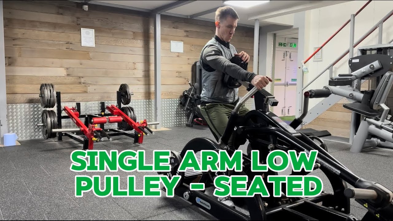 Single Arm Low Pulley Row - Seated - YouTube