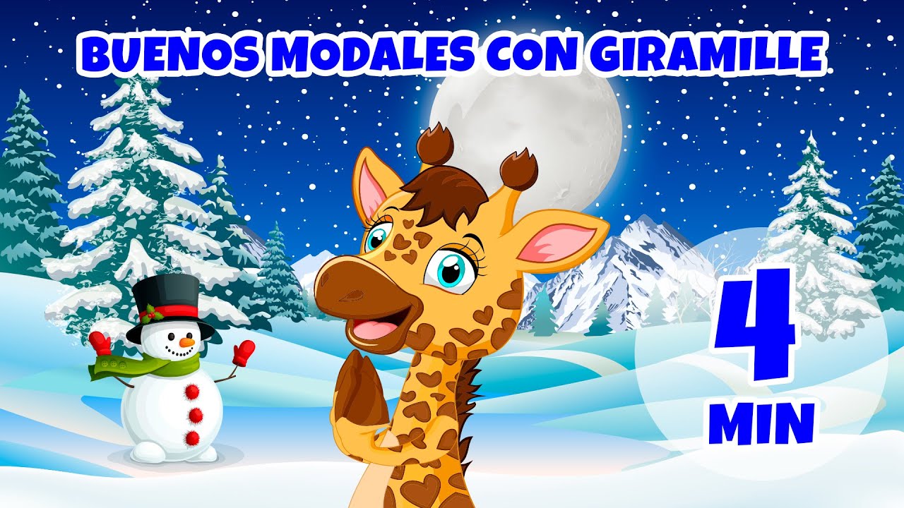 Buenos modales con Giramille - 4 min Giramille | Rimas infantiles y ...